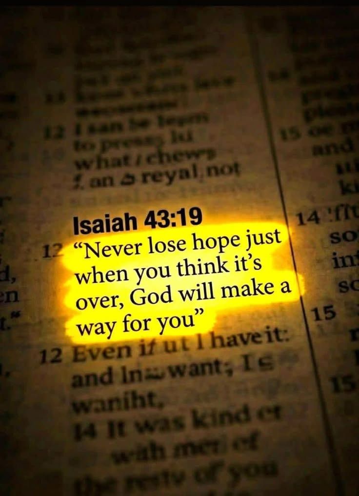 Isaiah 43:19 – According To Chops